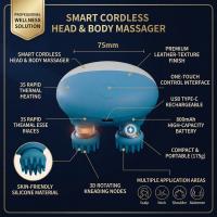 China ZN-MH05 Smart Cordless Heated Head & Body Massager with 4-Node Kneading Technology for sale
