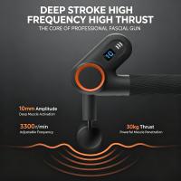 China ZN-HG05 Rotating Arm Deep Tissue Percussion Massage Gun with 10 Speeds and 5 Interchangeable Heads for sale