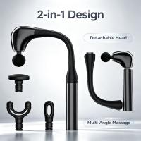 China ZN-HM04 Detachable Handle Deep Tissue Percussion Massage Gun with 2-in-1 Dual-Mode Transformation for sale