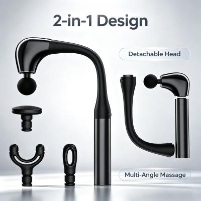 China ZN-HM04 Detachable Handle Deep Tissue Percussion Massage Gun with 2-in-1 Dual-Mode Transformation for sale
