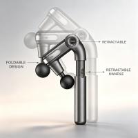 China ZN-FM07 Foldable & Extendable Massage Gun - Curved & Stretched Deep Tissue Percussion Massager for Full Body Relief for sale