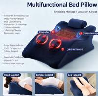 China ZN-MW05 Ergonomic Full-Body Massage Pillow with Heat and Vibration for Waist, Neck & Back Relief for sale