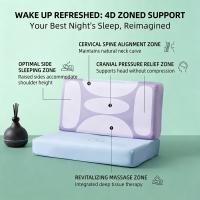 China ZN-MP02 Smart Ergonomic Heated Cervical Pillow Massager - 2-in-1 Multifunctional Pain Relief & Deep Sleep Support Pillow for Soreness and Cervical Spine Recovery for sale