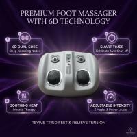 China ZN-FM02 6D Dual-Core Rolling Foot Massager Machine with Deep Kneading, Vibration, Soothing Heat & Multi-Mode Therapy for Plantar Fasciitis Relief & Leg Fatigue Recovery for sale