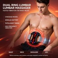 China ZN-MY02 Dual-Ring Percussion Fascia Gun & Wearable Abdominal Massage Device for Deep Tissue Recovery for sale