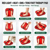China ZN-HR03 Advanced Red Light Therapy EMS & TENS Foot Massager Mat with Graphene Heating for sale
