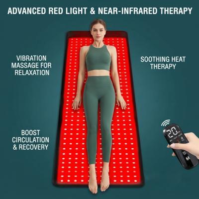 China ZN-LM05 Portable Rechargeable Red Light Therapy Mat with Vibration and Dual Wavelengths for sale