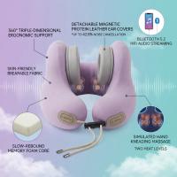 China ZN-JM18 Advanced Bluetooth Noise-Cancelling Travel Neck Massager & Music Sleep Pillow for sale