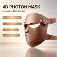 China ZN-CM09 4D Wireless LED Light Therapy Face Mask with Chin Coverage – 5 Wavelengths & Dual Controllers for Home Skin Rejuvenation for sale