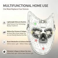 China ZN-IM9S 4-in-1 Smart LED Light Therapy & Bluetooth Audio Facial Mask for Professional Skin Rejuvenation With Eye Massager for sale
