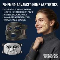 China ZN-EM2D Wireless 4-Color LED Light Therapy & EMS Microcurrent Facial Mask for sale