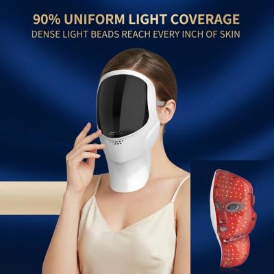 China ZN-MM05 Professional 7-Color LED Light Therapy Face Mask with Detachable Neck Panel Cordless Facial Skin Rejuvenation Device for sale