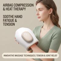 China ZN-YM05 Portable Electric Hand Massager with Air Pressure & Heat Therapy, Cordless Rechargeable Palm and Finger Pain Relief Machine for Home & Office Use for sale