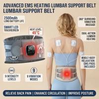 China ZN-DM22 Portable Waist Massager with EMS Pulse, Vibration & Heat Therapy for sale