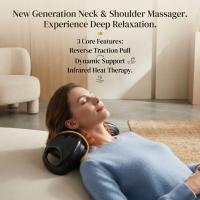 China ZN-MW9U - Professional Neck and Shoulder Traction Massager with Infrared Heat Therapy for sale
