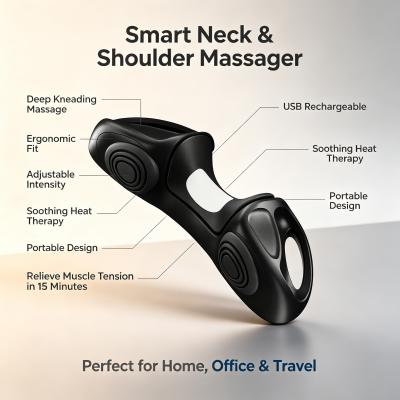 China ZN-MW9U - Professional Neck and Shoulder Traction Massager with Infrared Heat Therapy for sale