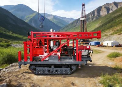 China Hydraulic Rubber Core Crawler Drill Machine Exploration Geotechnical Drilling Equipment 200m for sale