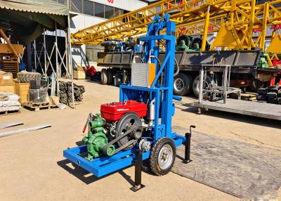 China Small Occupation Space Trailer Mounted Drilling Rig Reliable Mini Mobile Water Well Drilling Equipment for sale