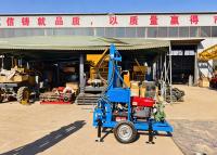 China Low Fuel Consumption Trailer Mounted Drilling Rig Simple Operation Mini Borehole Rig for sale