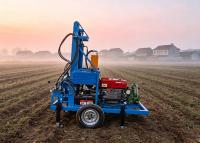 China Two Wheel Trailer Mounted Drilling Rig Quick Positioning For Farm Well Drilling for sale