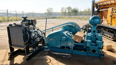 China Horizontal Twin Cylinder Drilling rig mud pump Manufacturer  850L/min BW850/2 for sale