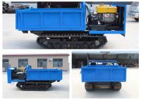 China Hydraulic Tracked Dump Truck 10hp 2.0 Tons Blue for sale