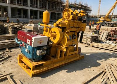 China Hydraulic Feeding 200m Compact Well Drilling Rig 180m Drilling Depth for sale