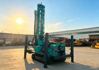 China 350m Depth 92kw Water Well Deep Borehole Drilling Rig Large Pneumatic for sale