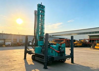 China 350m Depth 92kw Water Well Deep Borehole Drilling Rig Large Pneumatic for sale