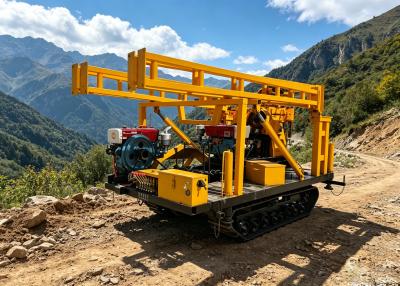 China Two Hundred Depth Crawler Mounted Drilling Rig Borehole Blasting for sale