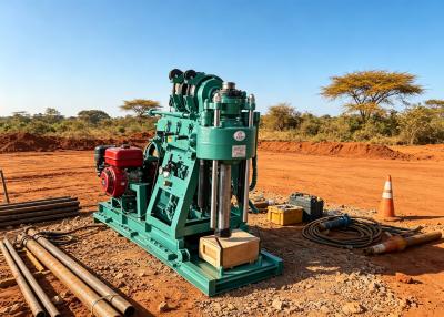 China 0-200m Drill Depth Hydraulic Borewell Machine For Exploration Geological Coring GK 200 for sale