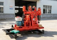 China 120m Depth Borehole Diamond Core Drill Rig Diesel Engine Powered With 110mm PDC Bits for sale
