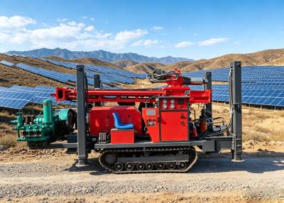 China High Torque Fuel Saving Crawler Water Well Drilling Rig For 260m Deep Borehole for sale