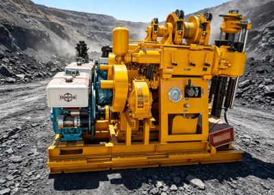 China Rotary 200m Hydraulic Borewell Machine 2–3 operators for sale
