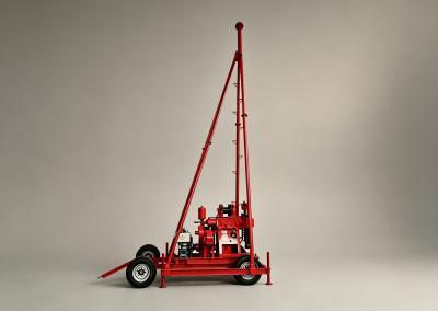 China Multifunction Portable Water Borehole Drilling Equipment With Wheels for sale