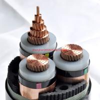 China Medium Voltage 3 Core Wire 11kv 15kv 33kv Underground Copper Electric XLPE Mv Power Cable for sale