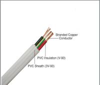 China 2 Core Fire Resistant Cable 1.5mm2 Black Red Parallel PVC Insulated Monitor Audio Speaker Cable for sale