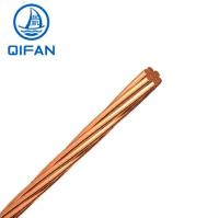 China Aac All Aluminum Conductor 10 AWG 8 AWG 6 AWG Bcc Stranded Bare Copper Conductor 7 Wire Stranded for sale