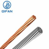 China Aac All Aluminum Conductor 10 AWG 8 AWG 6 AWG Bcc Stranded Bare Copper Conductor 7 Wire Stranded for sale