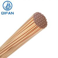 China Aac All Aluminum Conductor 10 AWG 8 AWG 6 AWG Bcc Stranded Bare Copper Conductor 7 Wire Stranded for sale