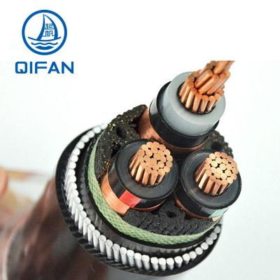China Medium Voltage Power Cable 20kv 30kv  150mm2 185mm2 240mm2 Copper Aluminum Conductor Single 3 Core XLPE Insu for sale