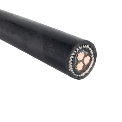 China 600/1000V BS 5467 4core 185mm2 Underground Cable Steel Wire Armoured XLPE Power Cable for sale