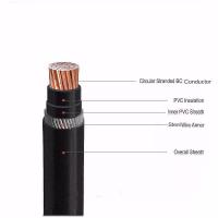 China 600/1000V BS 5467 4core Steel Wire Armoured XLPE Power Cable for sale