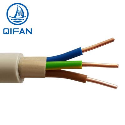 China Building Wire Cable 4 Cores Electrical Cable Wire with Solid Copper Conductor 450 / 750V with PVC Sheath for sale