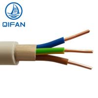 China Building Wire Cable 3 Cores Electrical Cable Wire with Solid Copper Conductor 450 / 750V with PVC Sheath for sale