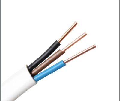 China Low Voltage Flat Twin & Earth Electrical Cable Wire Grey 2* 2.5 + 1.5sqmm for sale