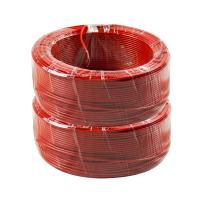 China 14AWG 2.5mm2 Stranded Copper Conductor PVC Insulated Red Color Building Wire For Household for sale