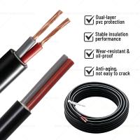China RVV 2x0.75mm2 2 Core Flexible Cable Stranded Copper Conductor PVC Sheathed for sale