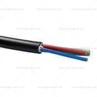 China RVV 4 Core Flexible Control Cable 4x0.75mm2 Stranded Copper Conductor PVC Insulated for sale