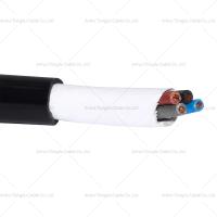 China RVV 4 Core Flexible Control Cable 4x0.75mm2 Stranded Copper Conductor PVC Insulated for sale
